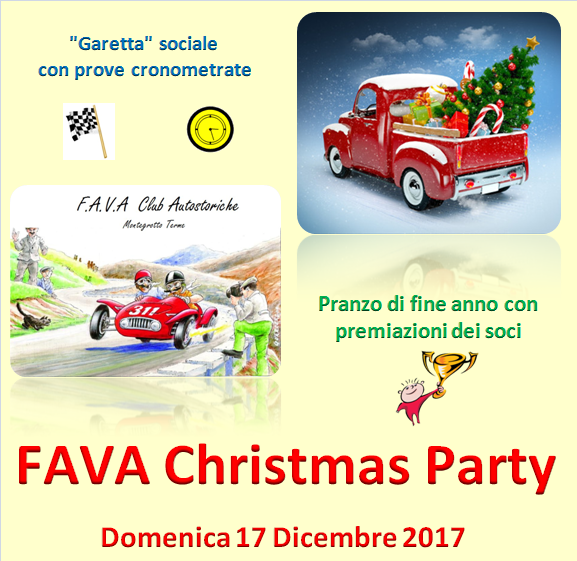 FAVA Christmas Party – 17 Dicembre 2017 – F.A.V.A. Club Autostoriche